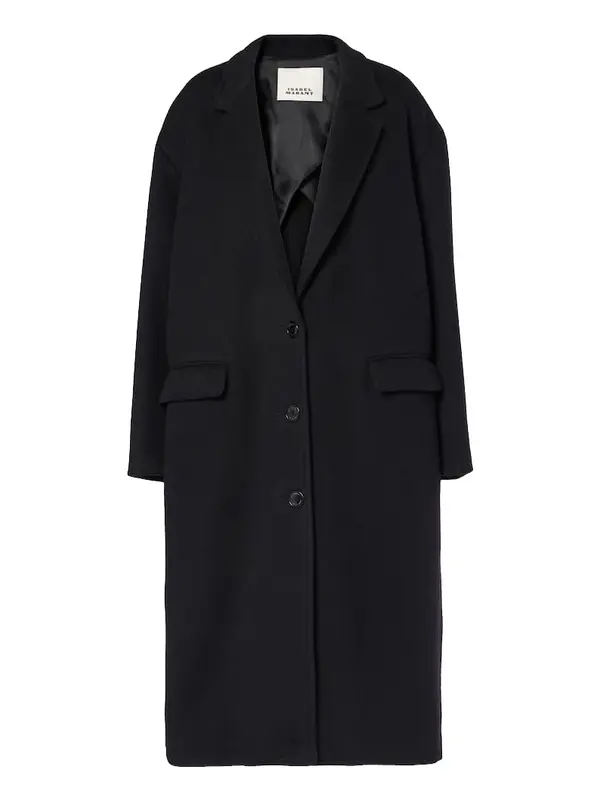 Isabel Marant Efezia Wool And Cashmere Coat - Black
