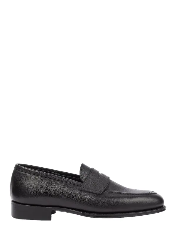 George Cleverley Bradley Ii Leather Penny Loafers - Black