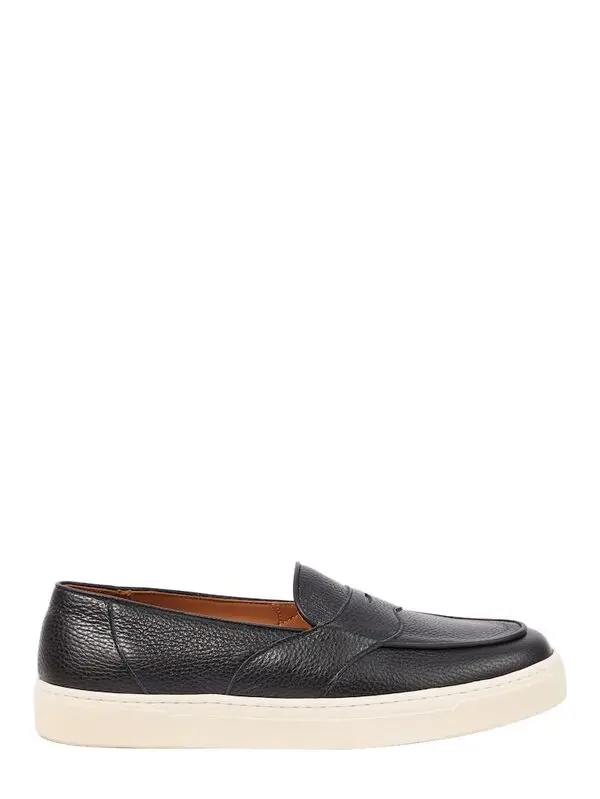 George Cleverley Joey Ii Leather Penny Loafers - Black