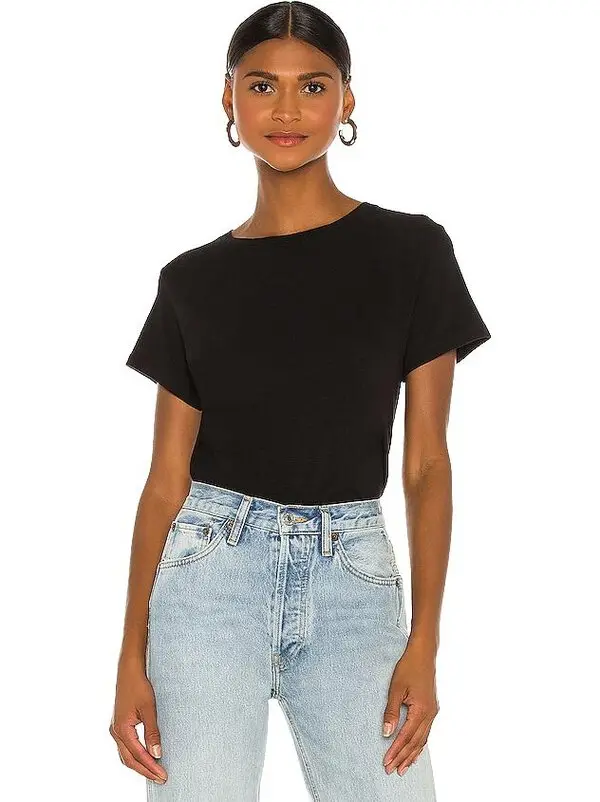 RE/DONE X Hanes Classic Cotton Tee - Black