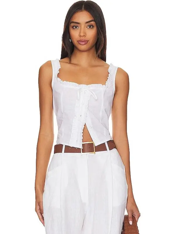 SNDYS. Cottage Top - White