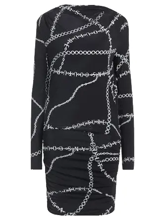 Versace Mini Dress Viscose Elastane - Black