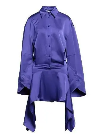 Attico Mini Shirt Dress - Purple