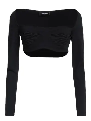 Dsquared2 Knitted Crop Top - Black