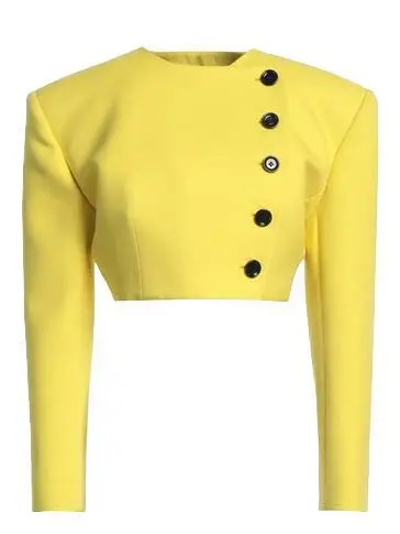 Dolce & Gabbana Double-breasted Virgin Wool Blazer - Yellow