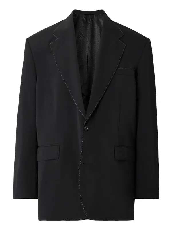 Acne Studios Juyliano Oversized Grain De Poudre Suit Jacket - Black