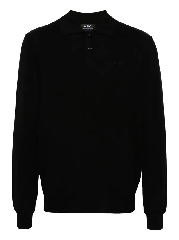 A.p.c. Jacob Polo Shirt - Black