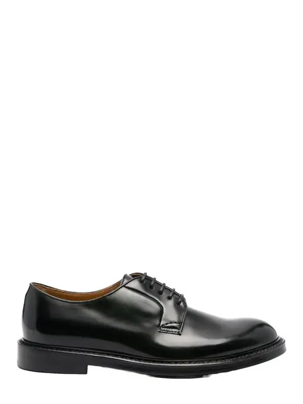 DOUCAL'S Leather Derby Shoes - Black