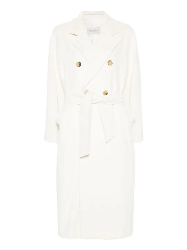 Max Mara Madame Double-breasted Coat - White