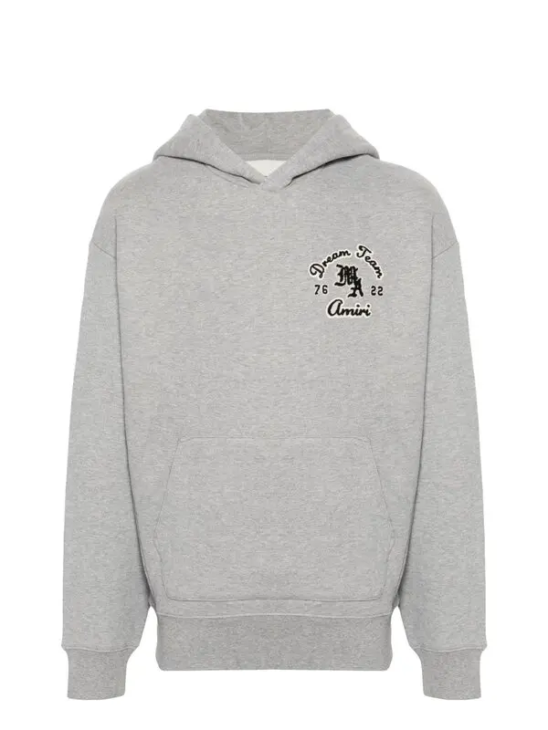 Amiri Dream Team Embroidered Hoodie - Grey