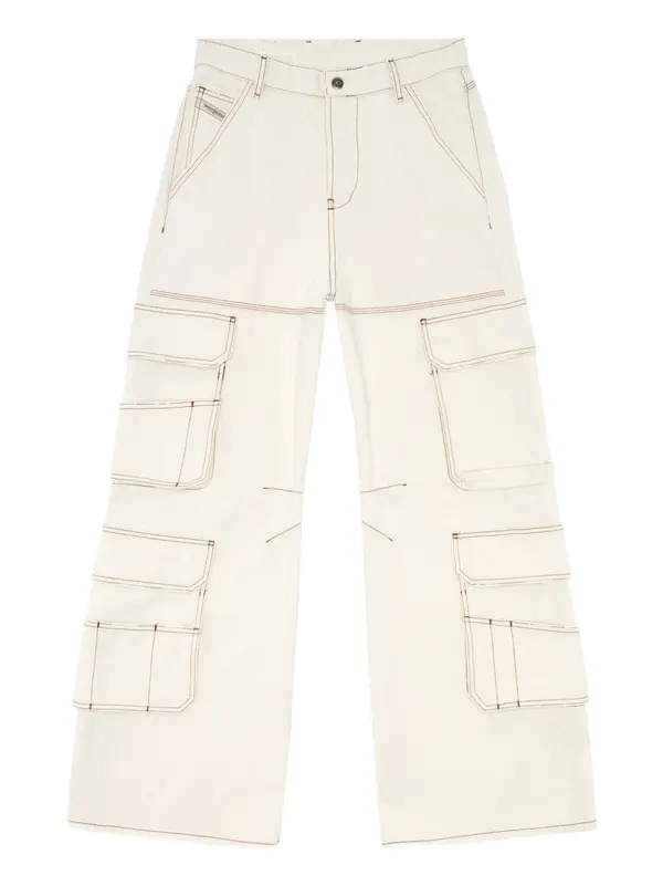 Diesel 1996 D-sire Wide Leg Jeans - White