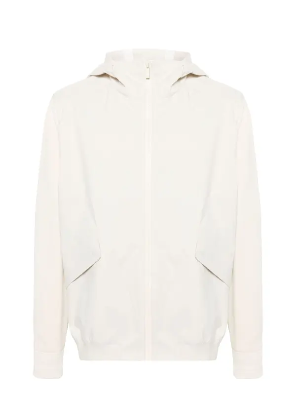 BOSS Logo-patch Hooded Jacket - Neutrals