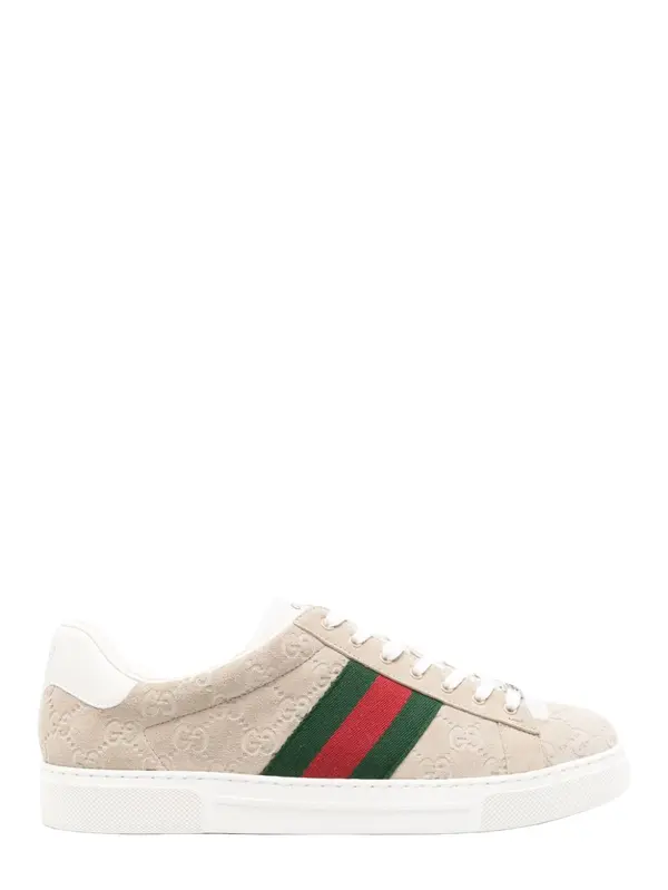 Gucci Ace Web Sneakers - Neutrals