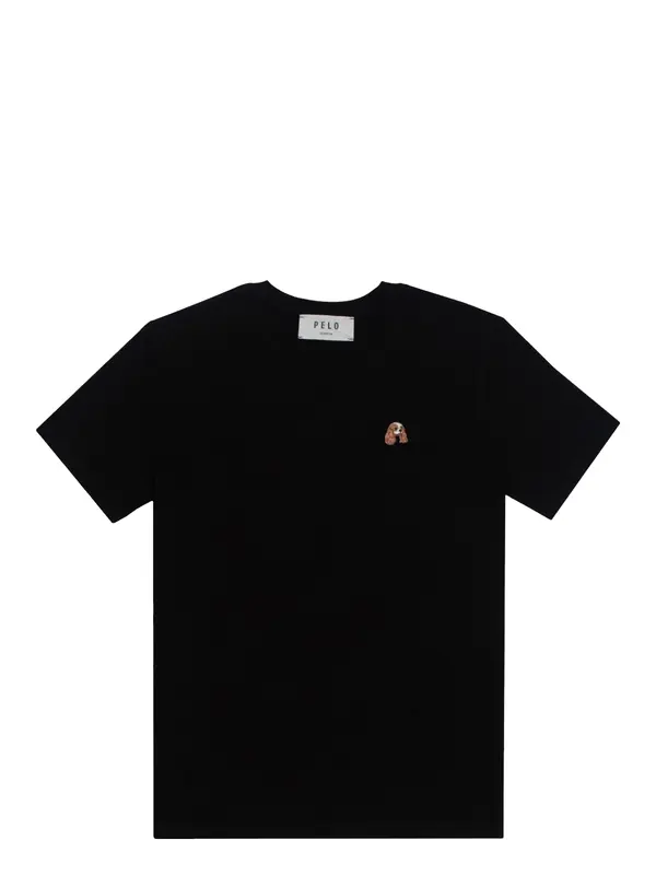 PELO FOUNDATION Cavalier King Patch T-shirt - Black