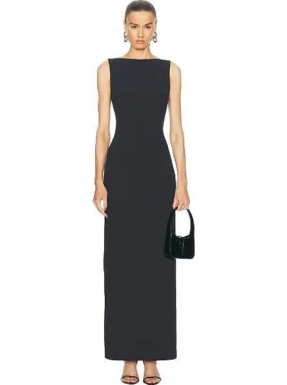 L'academie Sleeveless Maxi Dress - Black