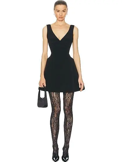 MIRROR PALAIS Audrey Hepburn Fit & Flare Dress - Noir