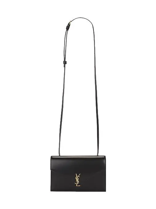 Saint Laurent Mini Envelope Crossbody Bag - Black