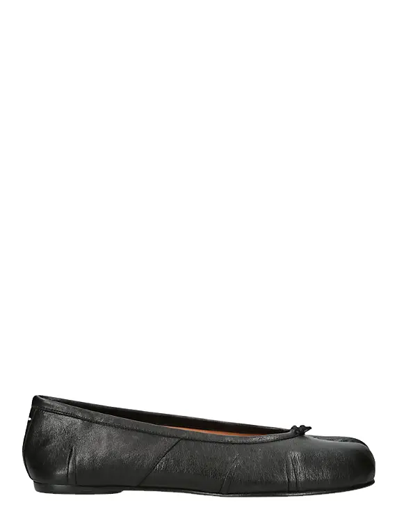 MAISON MARGIELA Tabi Split-toe Leather Ballet Flats - Black