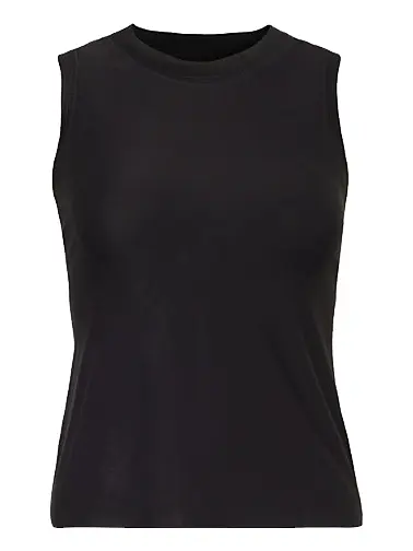 Vuori Energy Brand-patch Stretch-jersey Top - Black