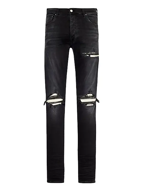 Amiri Mx1 Stretch-denim Jeans - Vintage Black