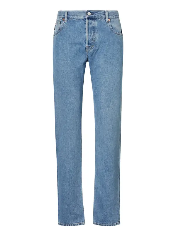 Gucci Mid-rise Straight Jeans - Blue