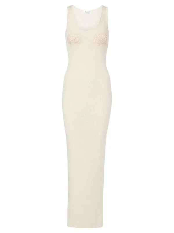 Magda Butrym Crochet Maxi Dress - Neutrals