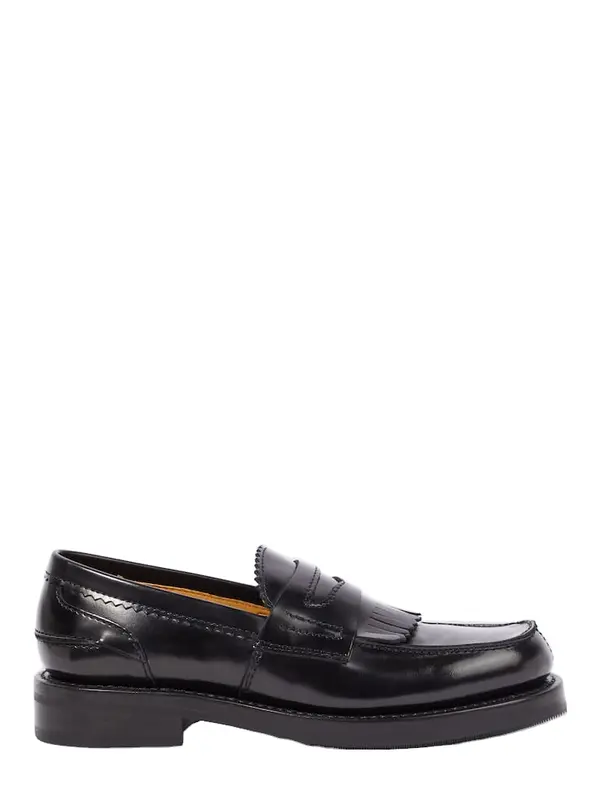 Our Legacy Leather Penny Loafers - Black