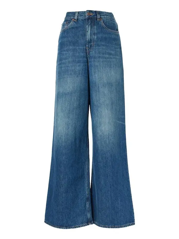 Chloé High-rise Wide-leg Jeans - Blue