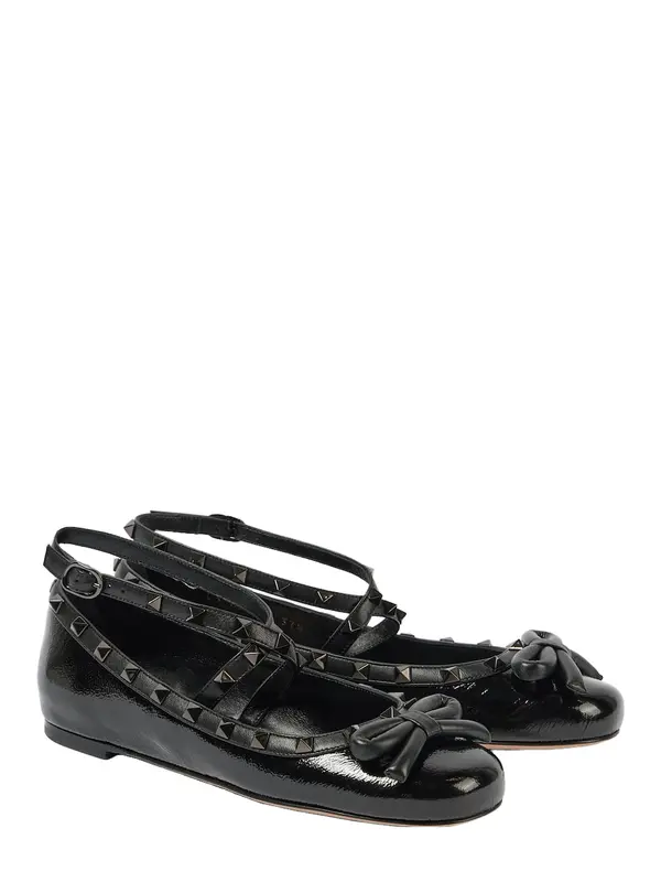Valentino Garavani Rockstud Ballet Flats - Black
