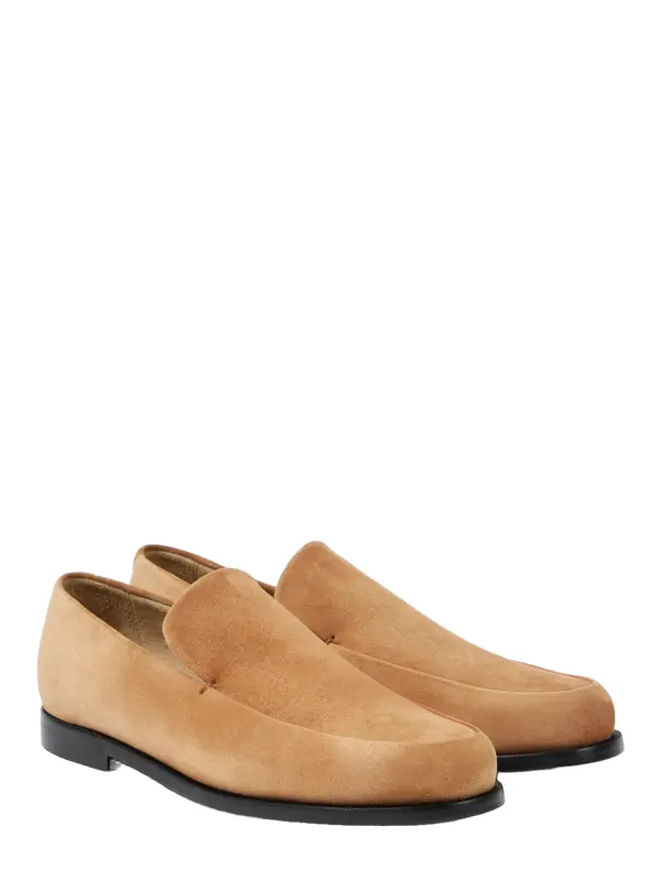 Khaite Alessio Suede Loafers - Brown