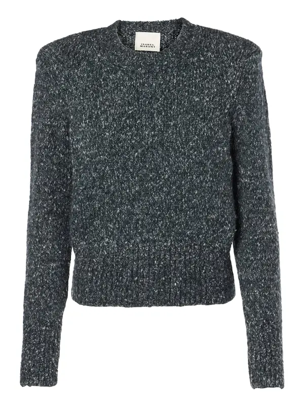 Isabel Marant Kalogb Off-shoulder Sweater - Grey