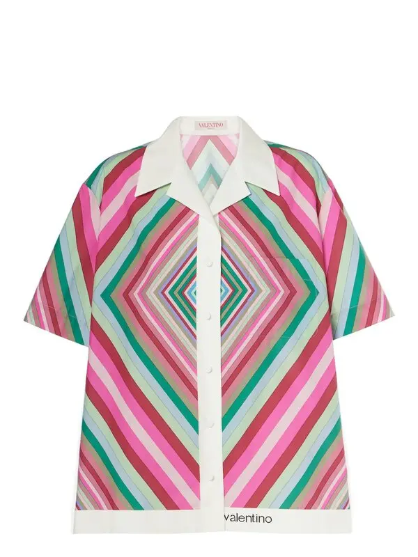 Valentino Garavani Printed Cotton Poplin Shirt - Multicoloured