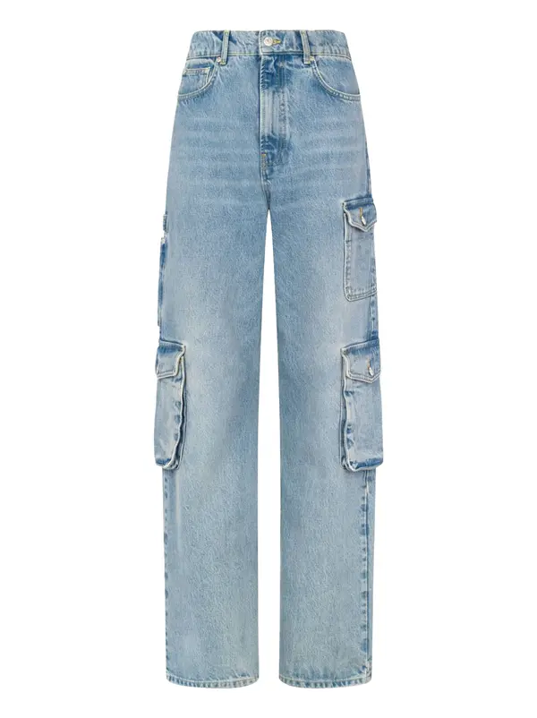 Moschino Mid-rise Straight-leg Jeans - Blue