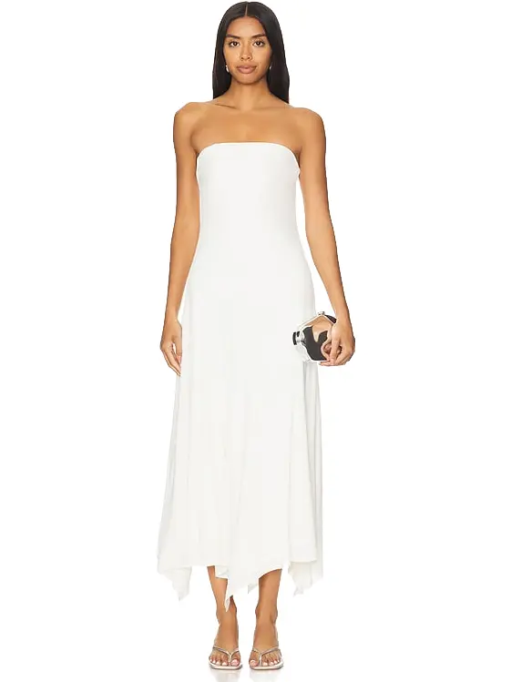 SEROYA Lucia Maxi Dress - Porcelain