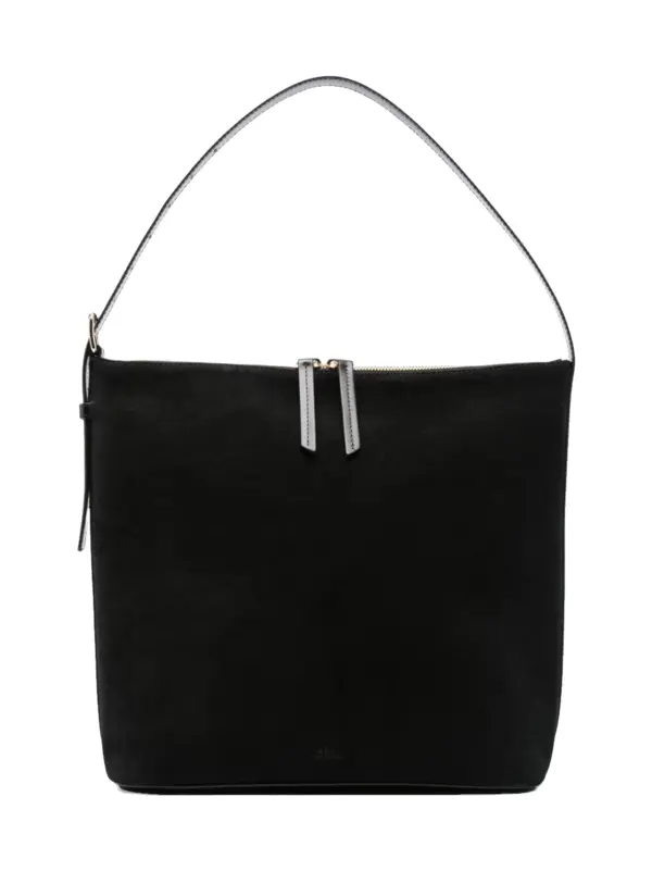 A.p.c. Suede Shoulder Bag - Black