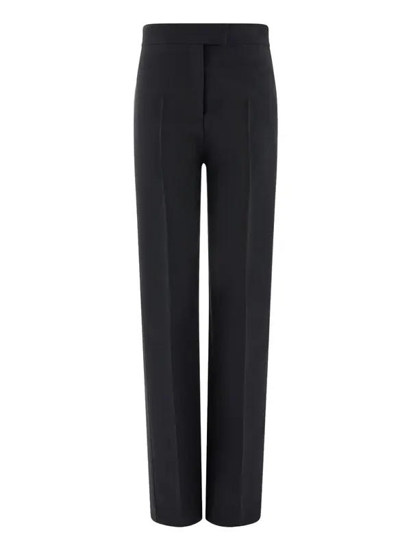 FERRAGAMO Press-crease High-rise Trousers - Black