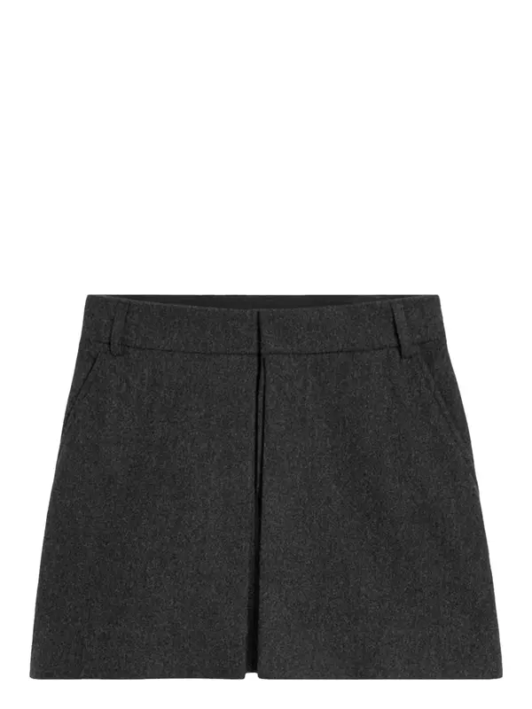 Ami Panelled Mini Skirt - Grey
