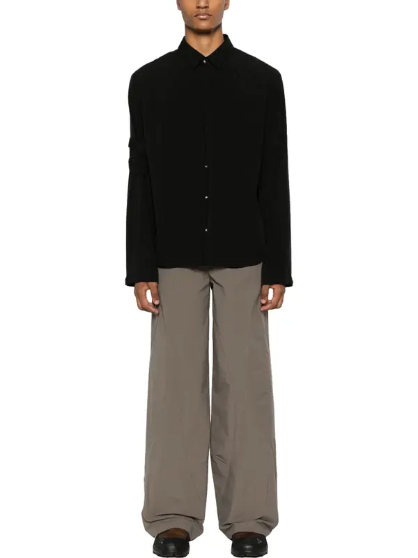 HELIOT EMIL Straight-leg Padded Trousers - Brown