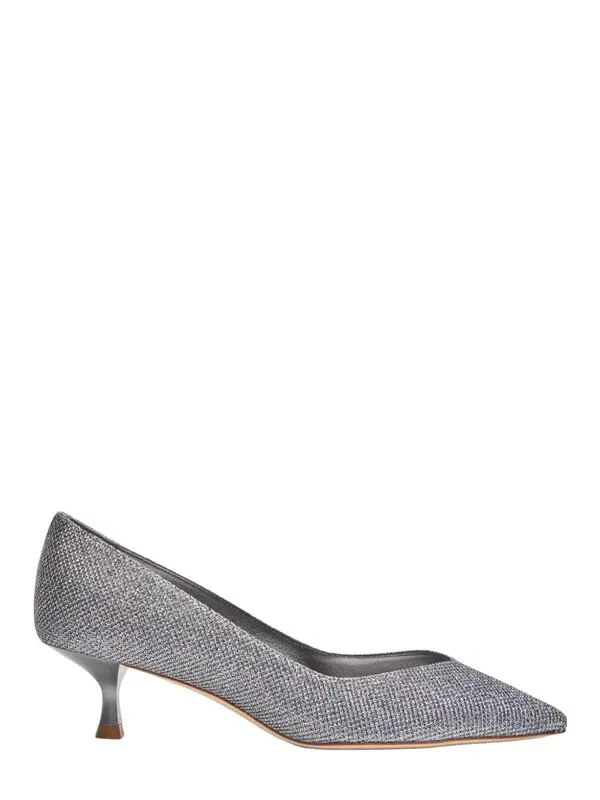 STUART WEITZMAN Eva 35mm Glitter Pumps - Silver