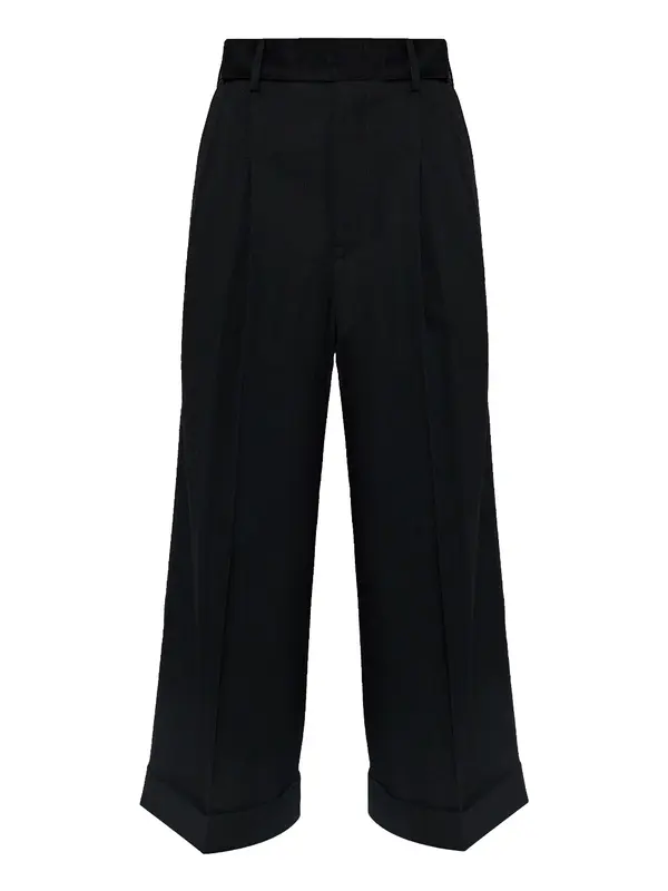 Yohji Yamamoto Pleated Trousers - Black