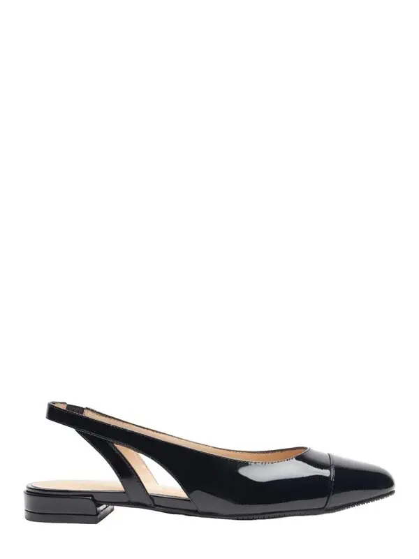 STUART WEITZMAN Sleek Slingback Leather Pumps - Black