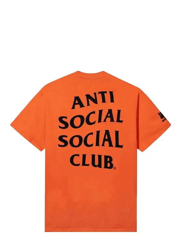 ANTI SOCIAL SOCIAL CLUB X Undefeated Still Paranoid Tee Shirt - Orange