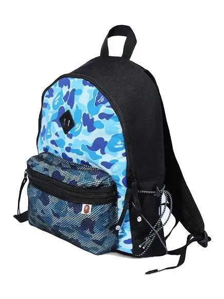 A BATHING APE Abc Camo Bungee Cord Day Pack - Blue