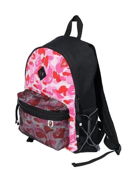 A BATHING APE Abc Camo Bungee Cord Day Pack - Pink
