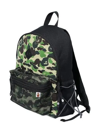 A BATHING APE Abc Camo Bungee Cord Day Pack - Green