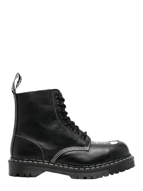 Dr. Martens 1460 Pascal Bex Exposed Steel Toe Lace Up Boots - Black