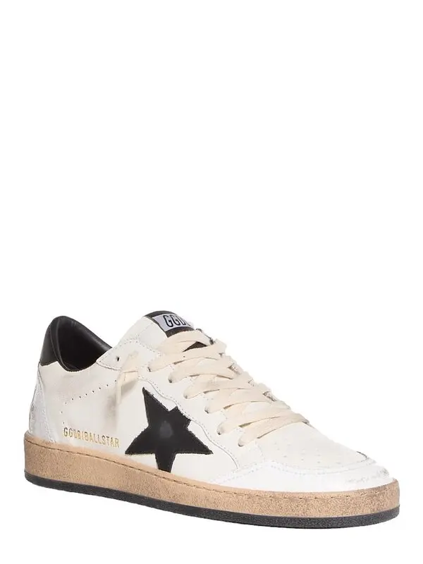 Golden Goose Ball Star Low Top Sneakers - White/black