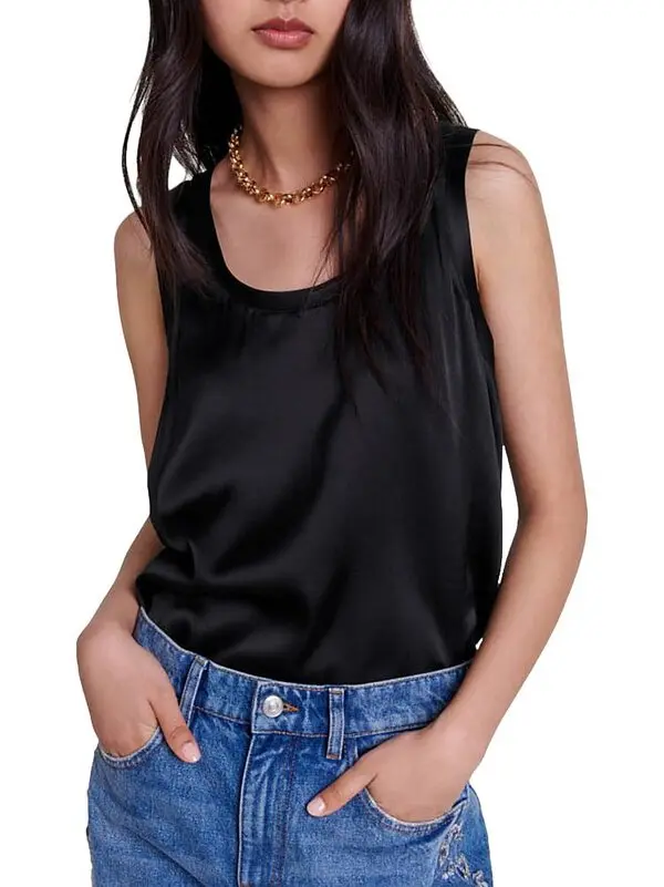 Maje Lourma Sleeveless Top - Black