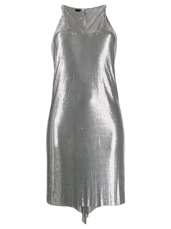 Rabanne Metallic-mesh Dress - Silver