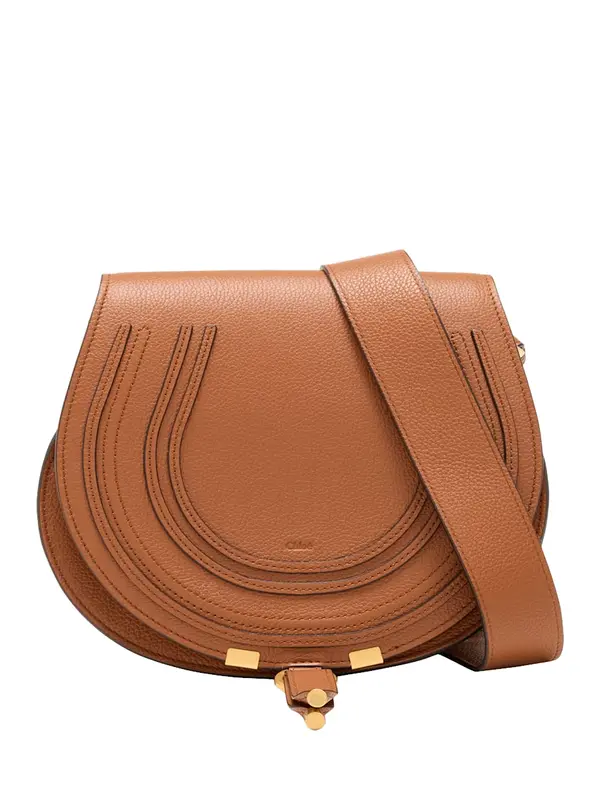 Chloé Marcie Medium Crossbody Bag - Tan